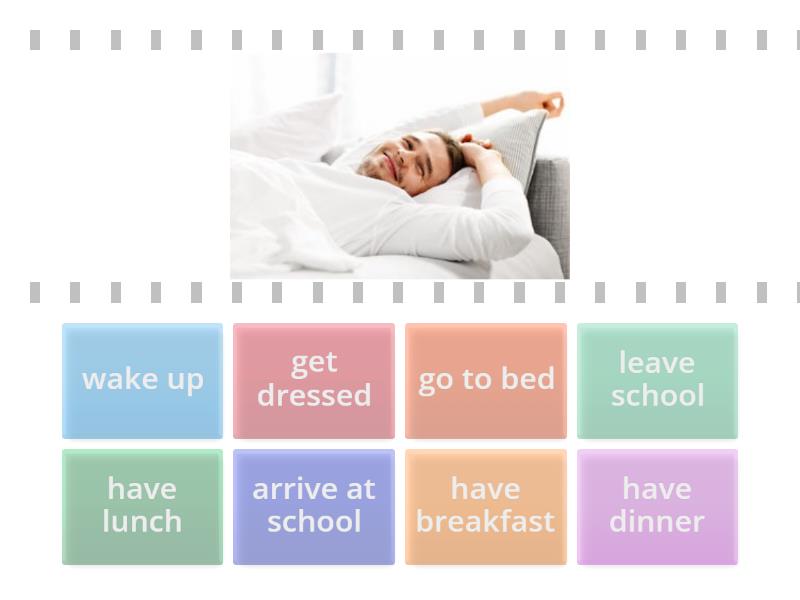 Solutions Elm 2a daily routine - Find the match