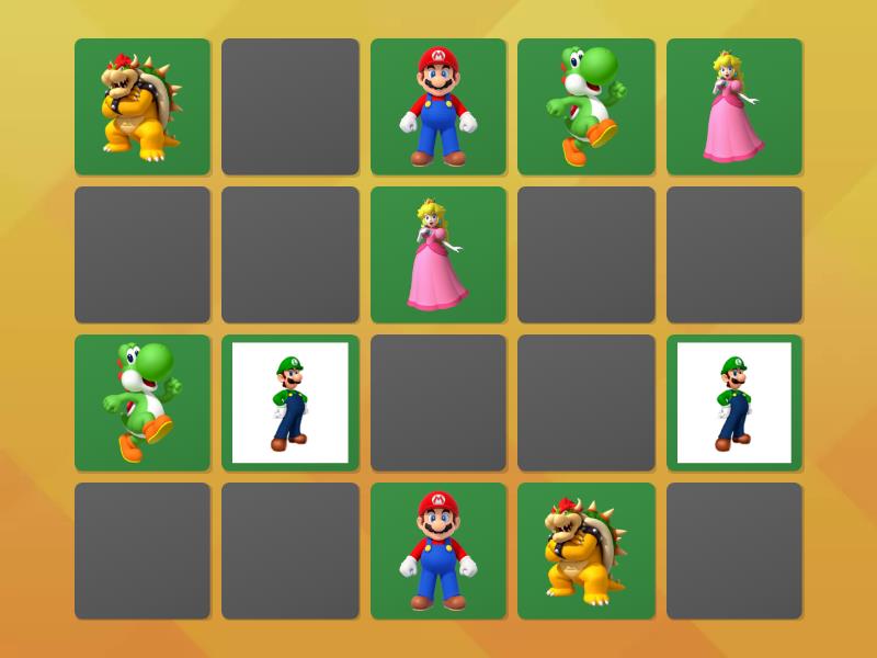 Memorice Sonic y Mario - Matching pairs