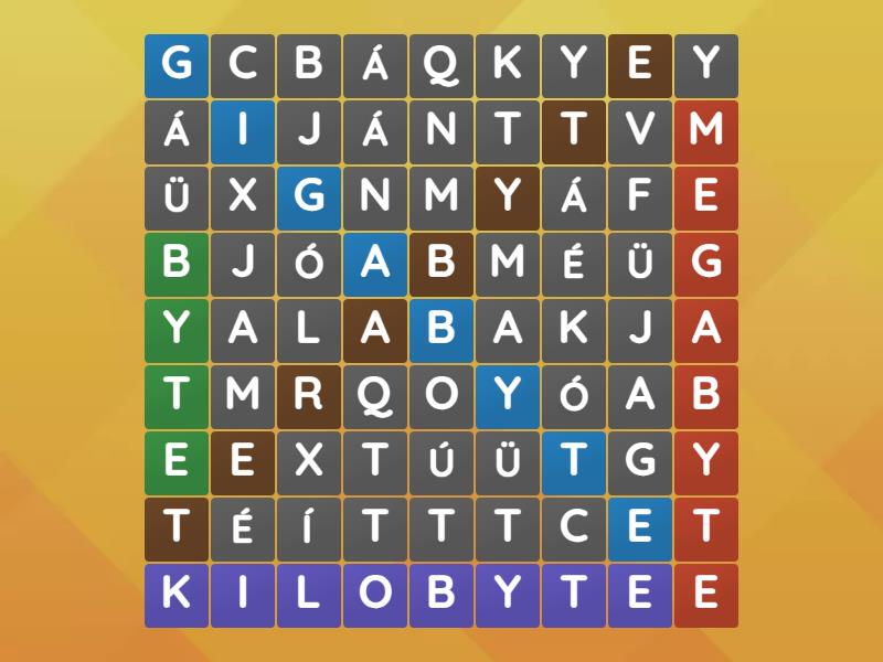Múltiplos del Byte - Wordsearch