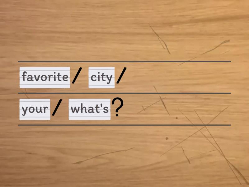 Questions A2 - Unjumble