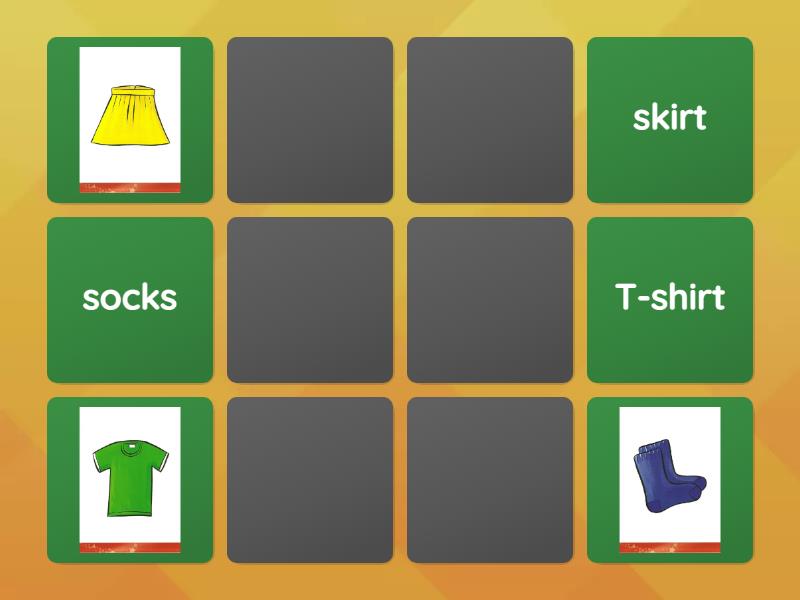 Kids box 1. Unit 8. My clothes - Parejas