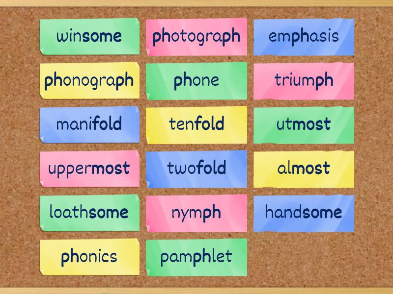 Lesson 3-08 Feature: Consonant Team ph & more suffixes - Flip tiles