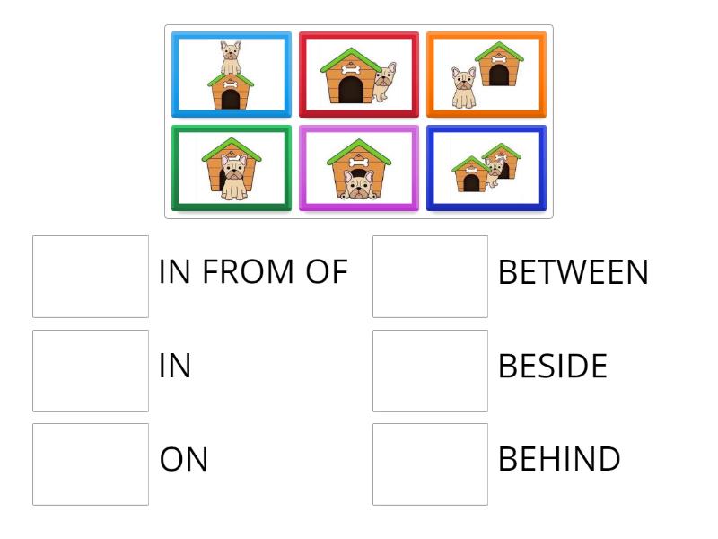 PREPOSITIONS OF PLACE - Match up