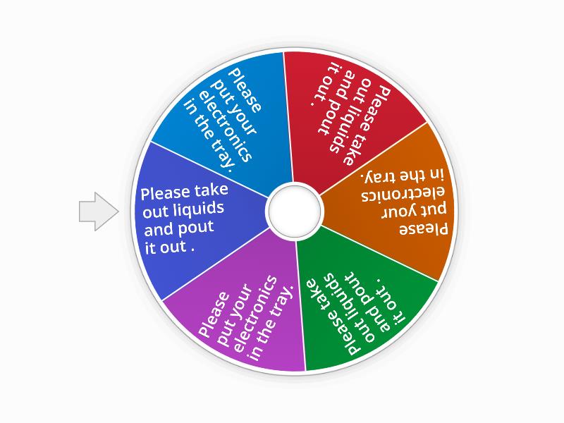 Security check - Spin the wheel