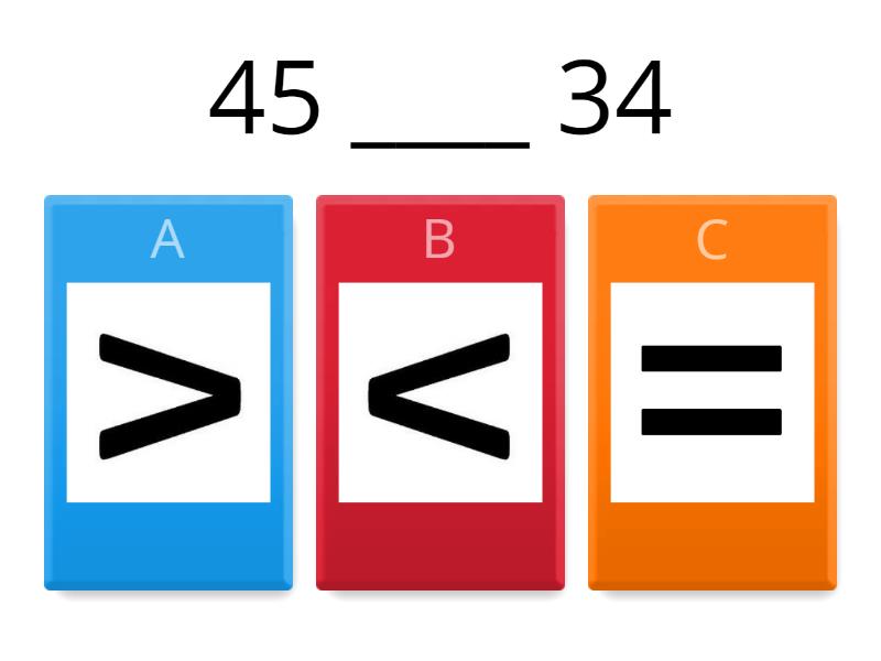 Comparing Numbers - Quiz