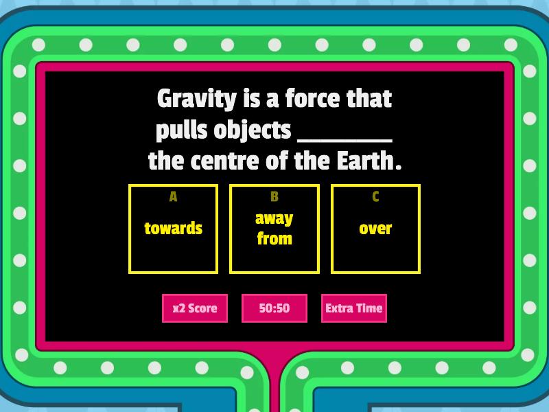 4G - Gravity, Buoyancy and Density - Gameshow quiz