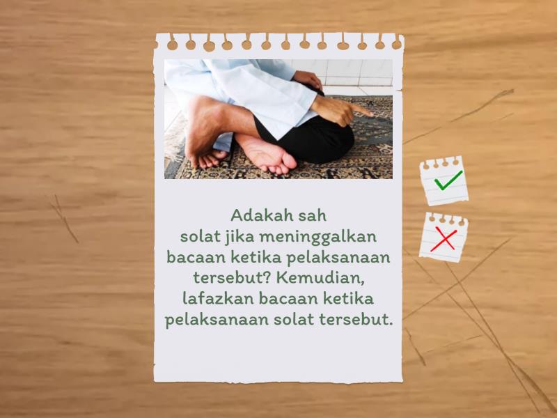 BACAAN WAJIB DALAM SOLAT - Flash cards