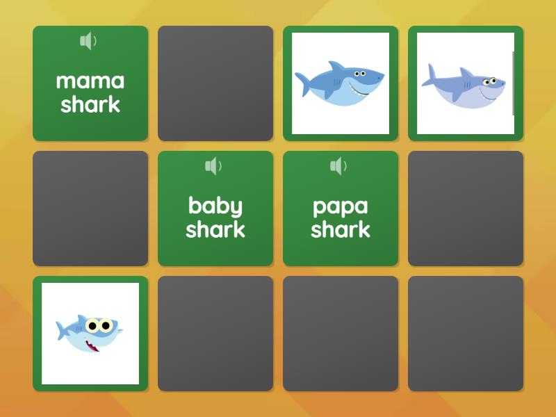 Baby shark works - Matching pairs