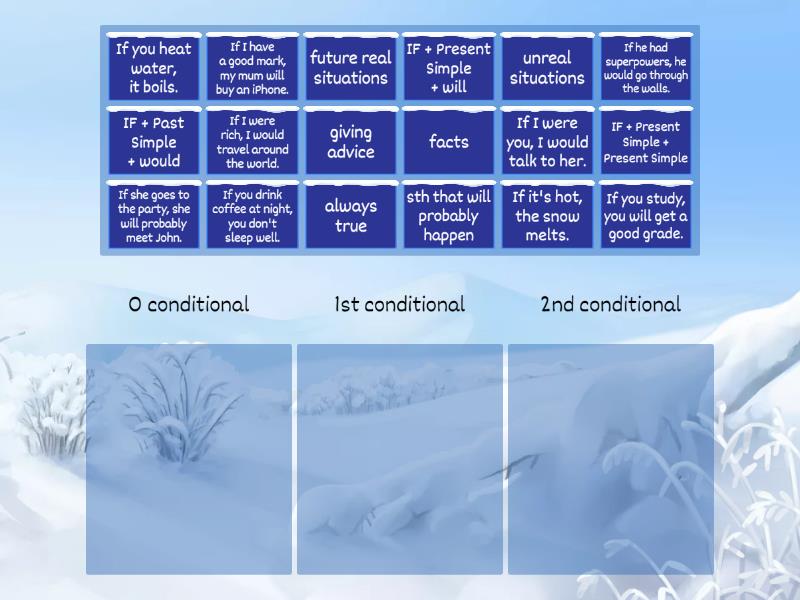 Conditionals - theory - Group sort