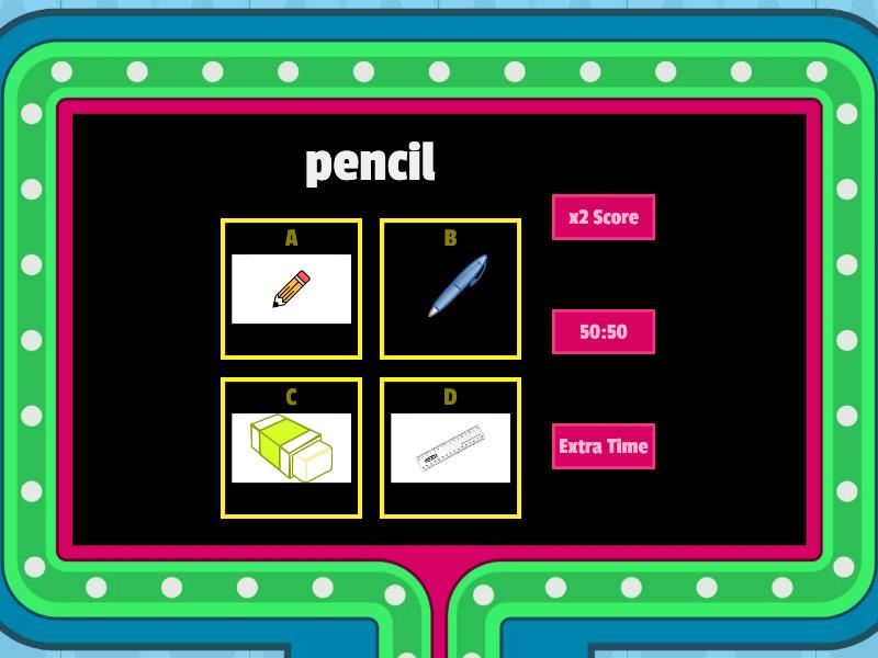 Classroom objects - Gameshow quiz