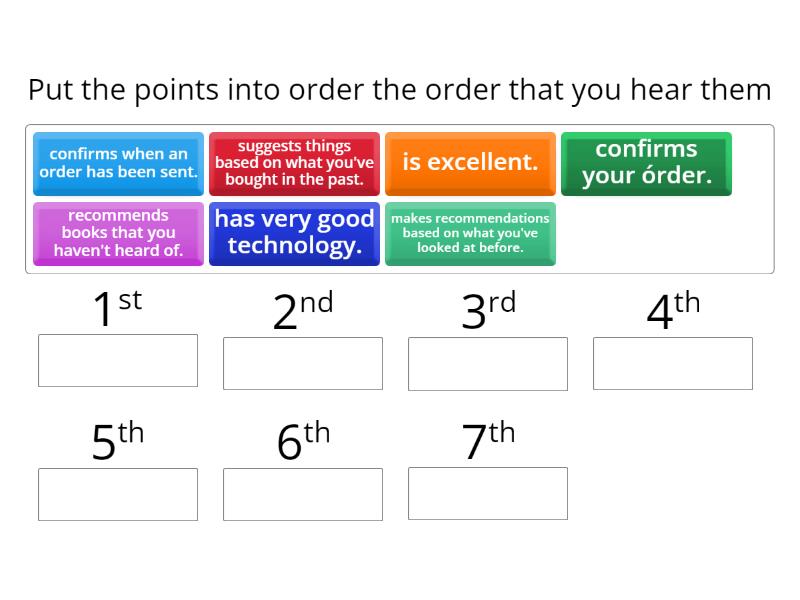 Amazon... - Rank order