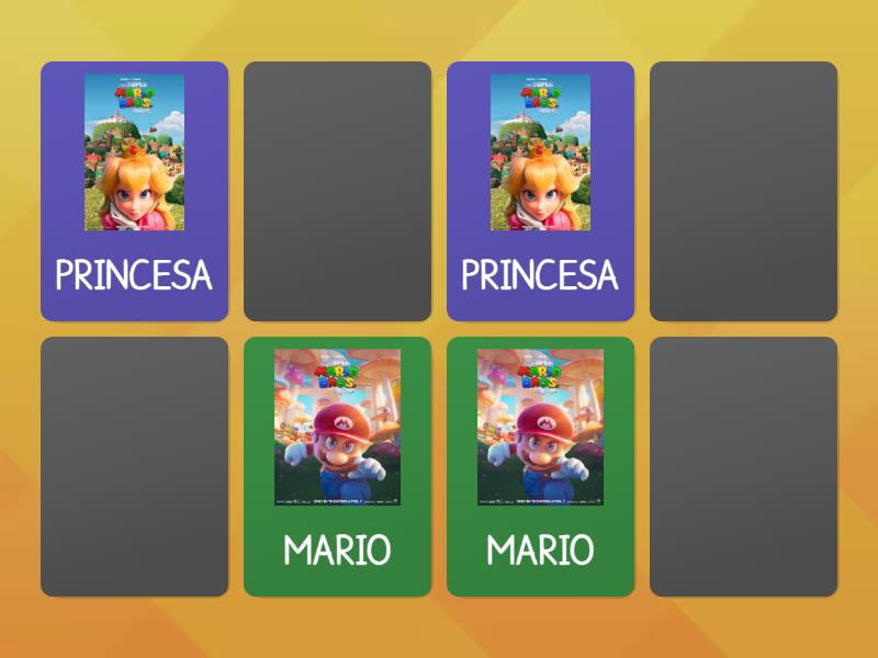 SUPER MARIO BROS - Matching pairs