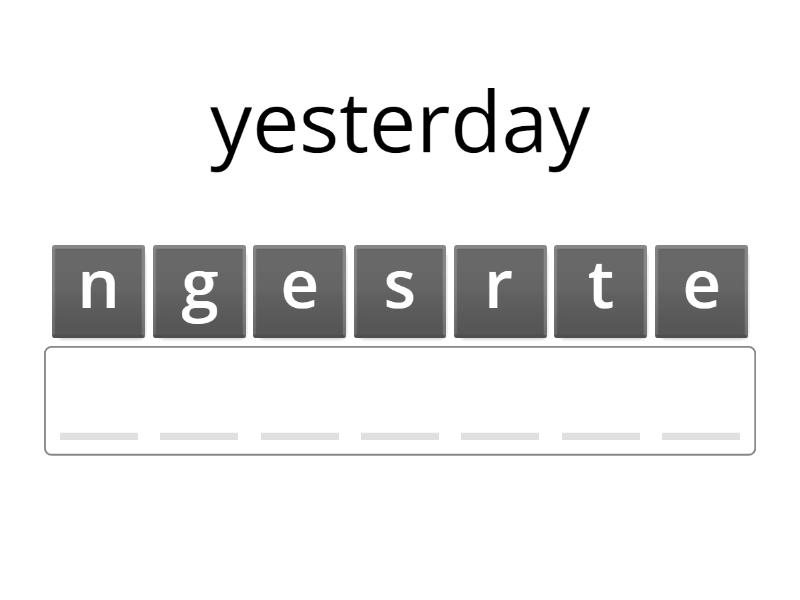 adverbs of time, frequency and place - Anagram