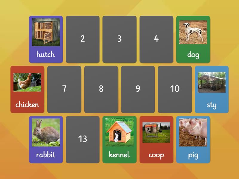 PI2 ANIMAL HOMES MATCHING - Matching pairs