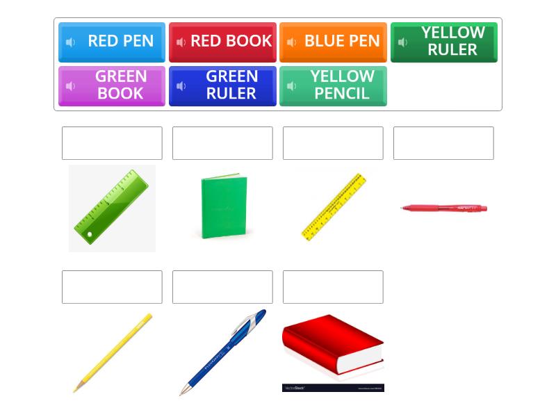 COLOURS and OBJECTS - Match up