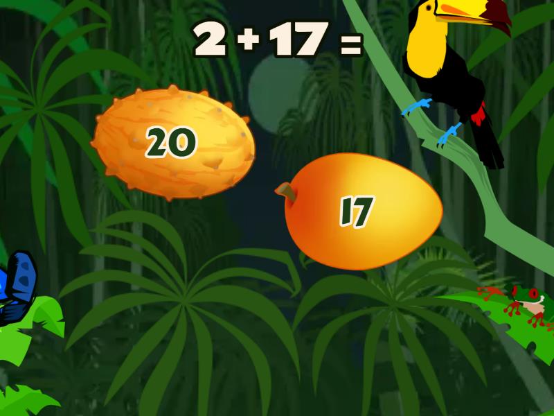 Addition - Flying fruit