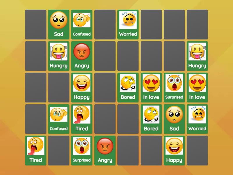 Emotions and Feelings - Matching pairs