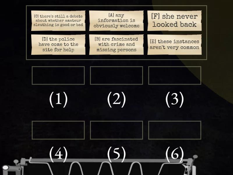 [EF Upper-Int. 08A] Reading: "Solving Crimes from the Bedroom" - Match up