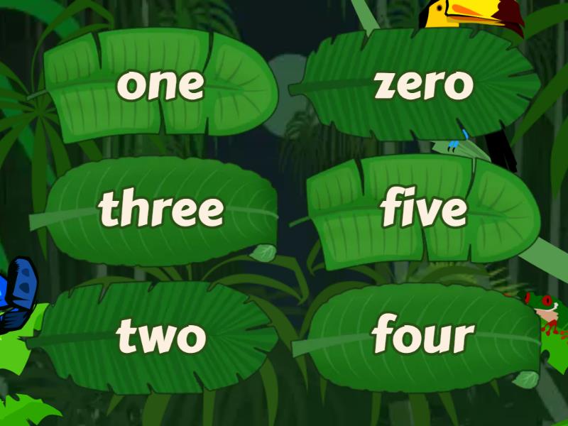 Number Words flashcards - Flip tiles