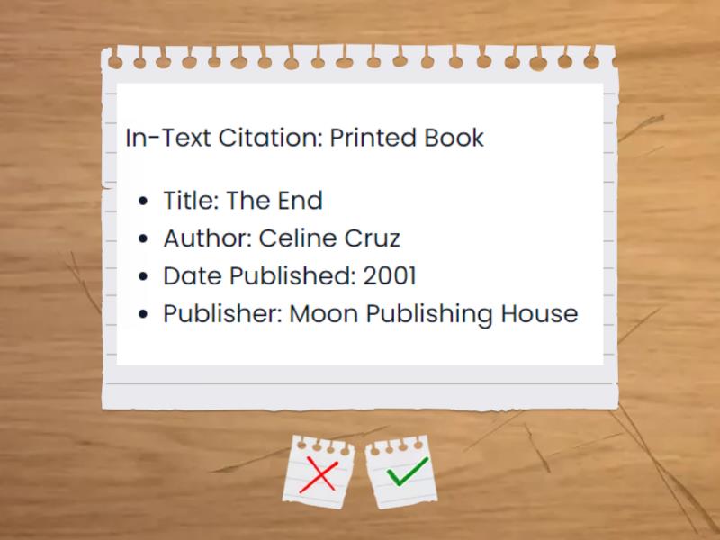 APA Citation - - Flash cards