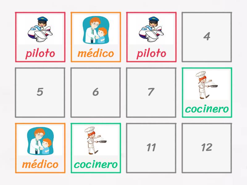 PROFESIONES - Matching pairs