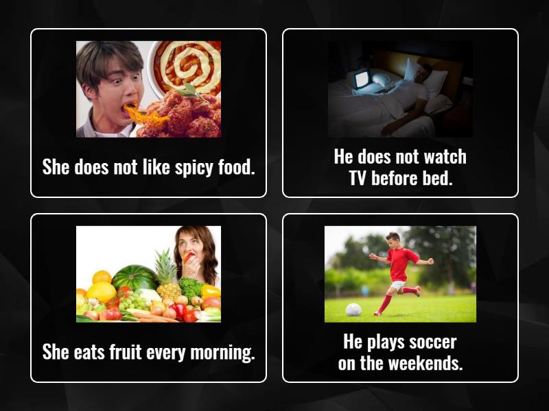 Desafío en tiempo presente - Flip tiles