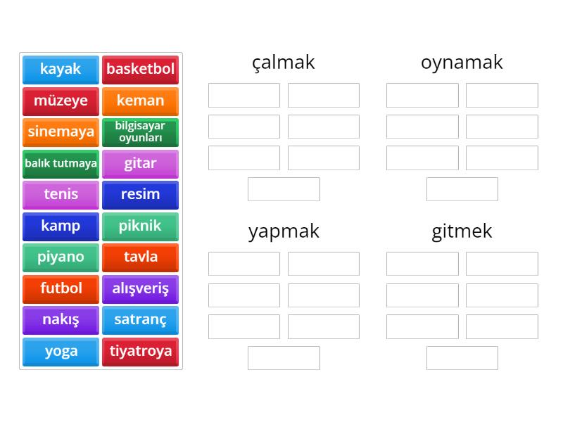 turkish - Group sort