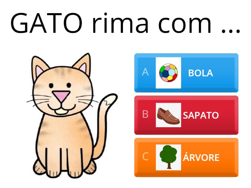 JOGO DAS RIMAS - 3º ANO - Quiz