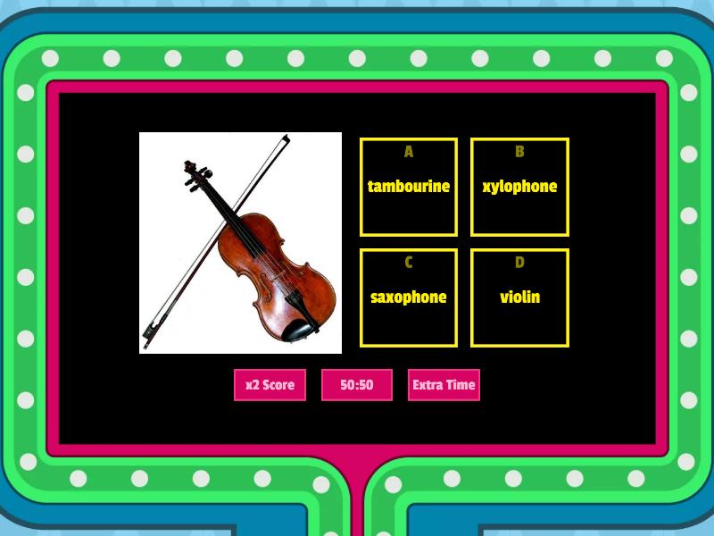 Musical instruments quiz - Gameshow quiz