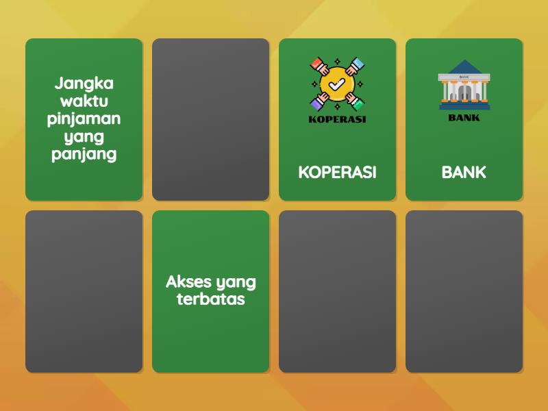 Karakteristik Jenis Pinjaman Formal - Matching pairs