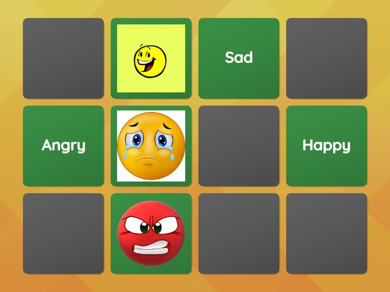 Feelings matching game - Matching pairs