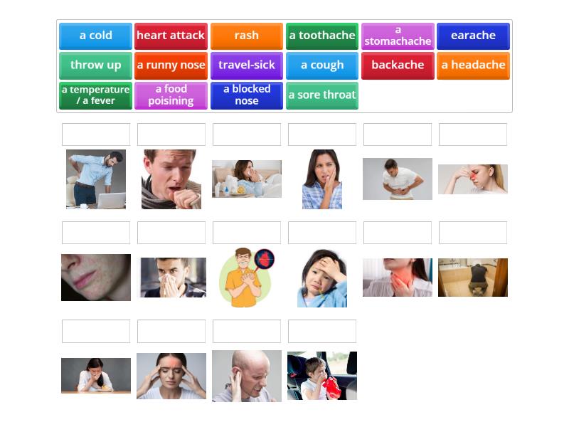 HEALTH PROBLEMS - Match up