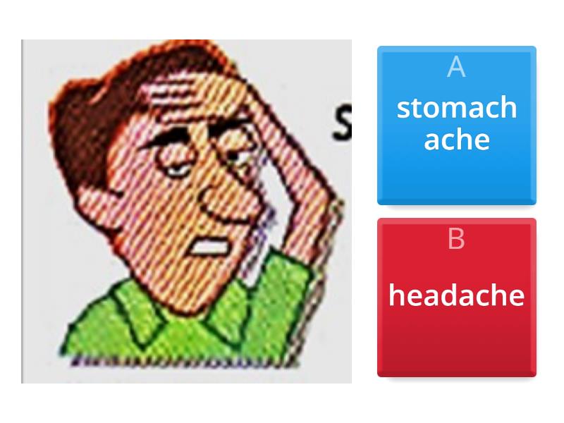 Year 4 Vocabulary Sore Throat Earache Headache Stomach Ache Quiz