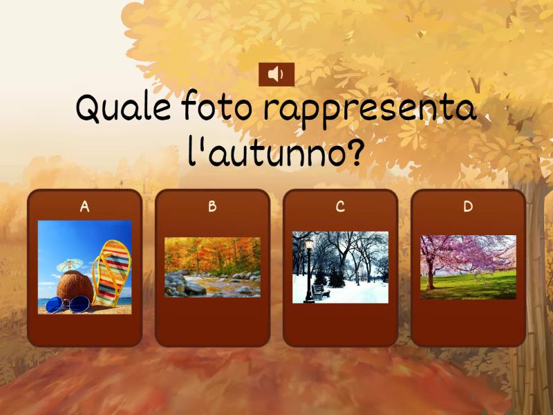 SULL'AUTUNNO - Quiz