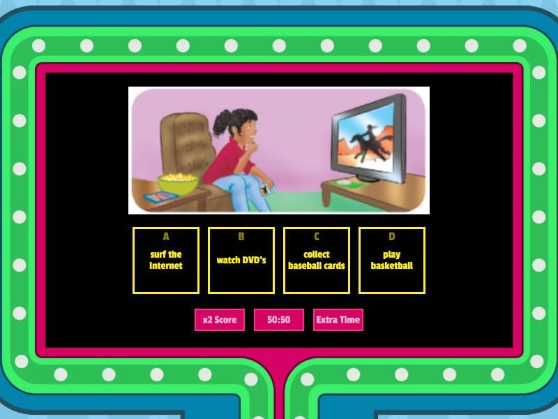 P4 Unit 8 ACTIVITIES - Gameshow quiz