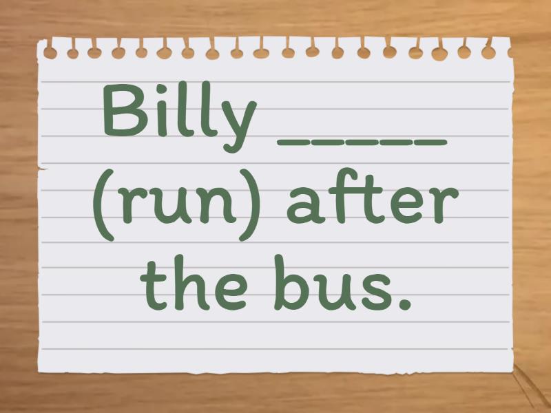 Past simple: irregular verbs - Flash cards