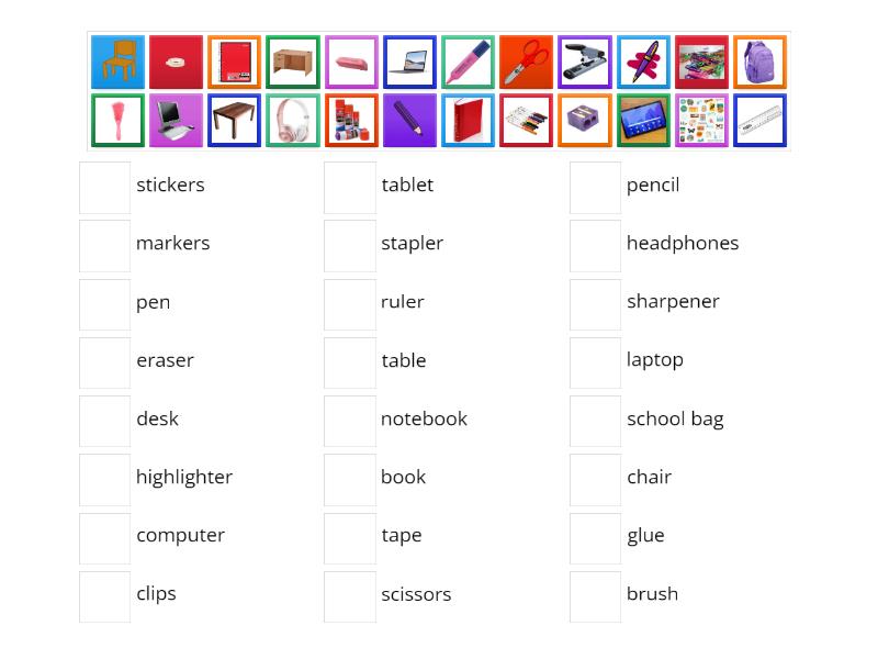 school_objects - Match up