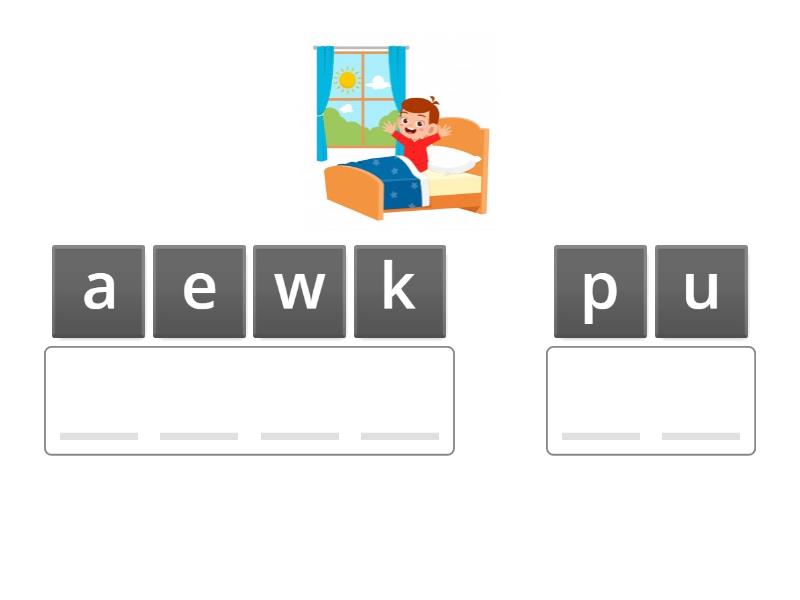 Daily routines Unscramble - Anagram
