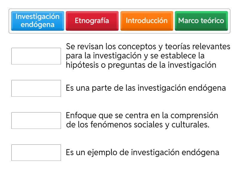 investigacion endogena - Match up