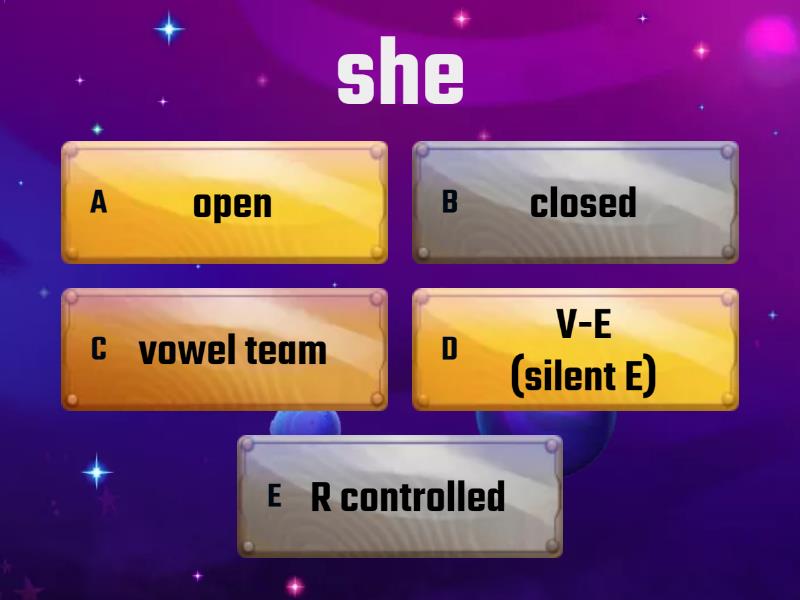 Syllable Types - Quiz