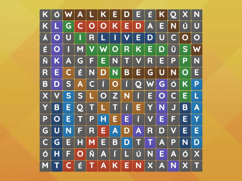 insane word search present perfect by sebas and luwin - Wordsearch