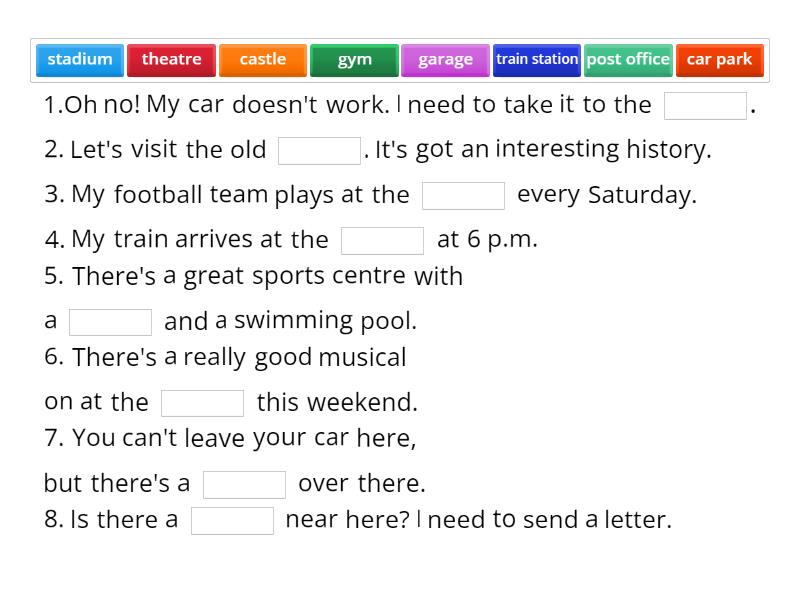 Roadmap a2 unit 4A - Completa la oración