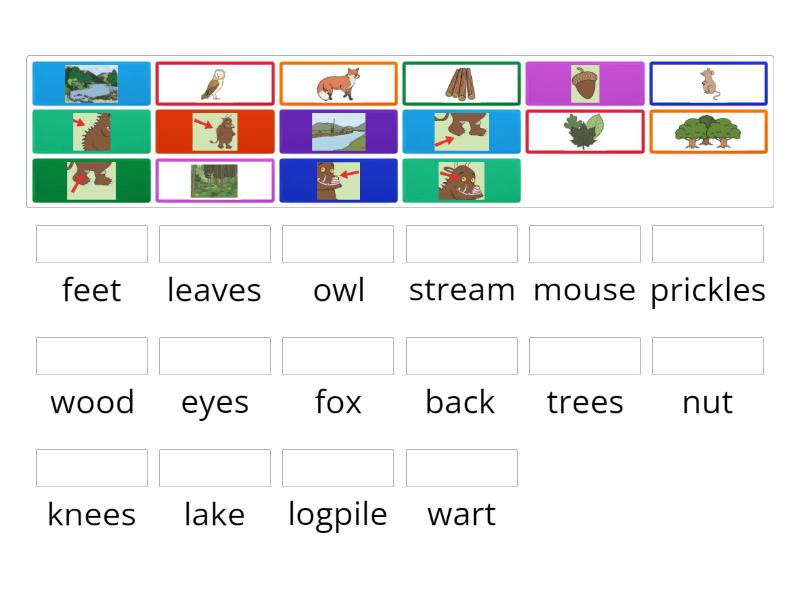 The Gruffalo_words - Match up