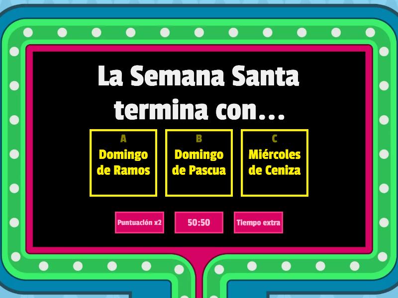 Semana Santa - Gameshow quiz