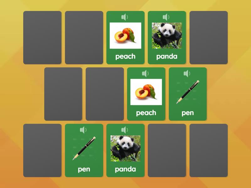 LETTER P - Matching pairs