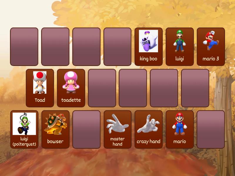 Mario Match - Matching pairs