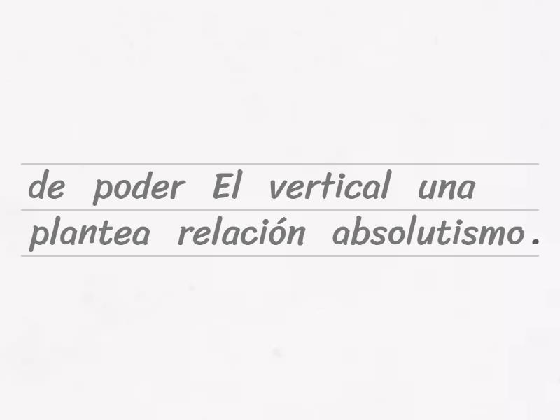 Expresión del Poder Civil - Reordenar