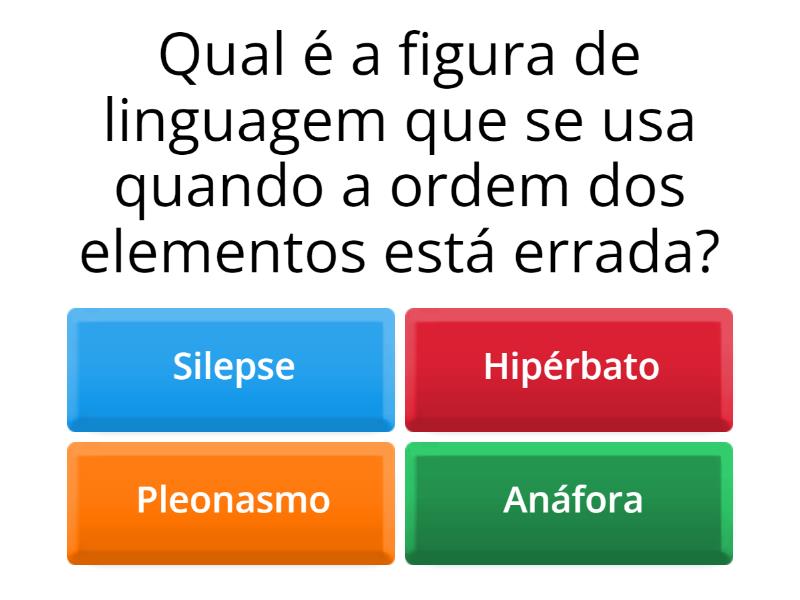 Figuras de linguagem - Quiz