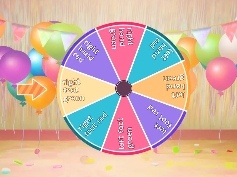 twister game - Spin the wheel