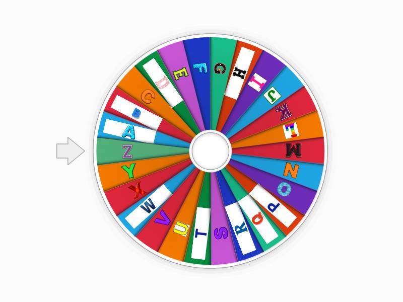 Name That Letter - Spin the wheel